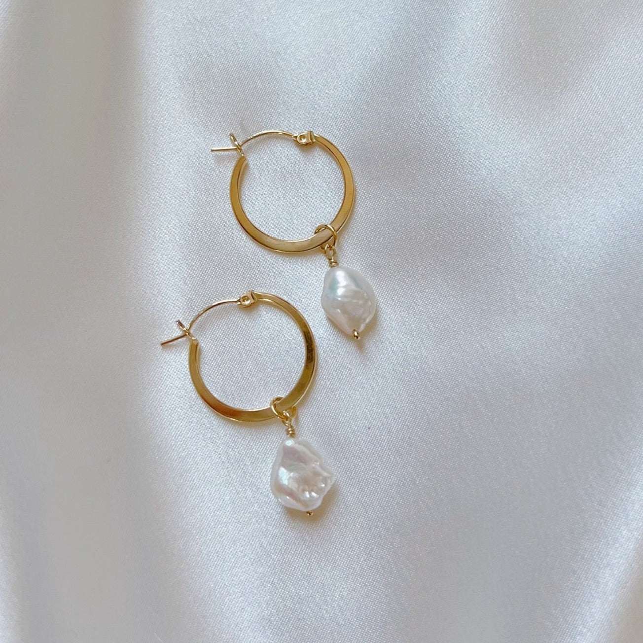 Maya Freshwater Hoops – Shop Keiko